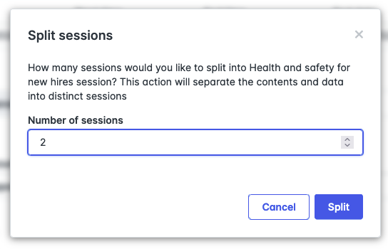 Live Learning: schedule a session series, including merging and splitting sessions – Knowledge Base