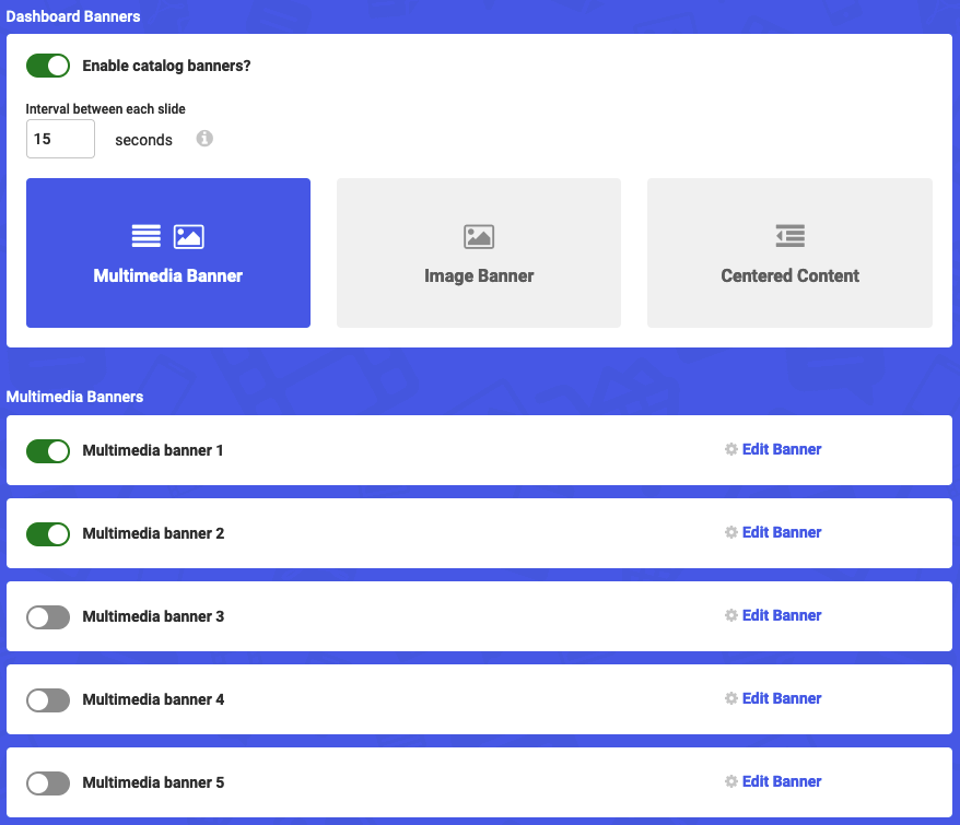 Set up banners for learners' Home page and the catalog – Knowledge Base