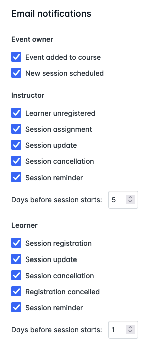 Live Learning: notifications overview – Knowledge Base