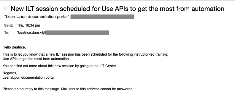Live Learning: notifications overview – Knowledge Base