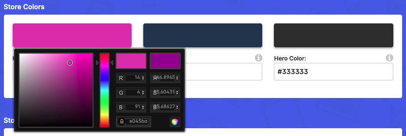 eCommerce: add your brand with color, logos, images and video ...